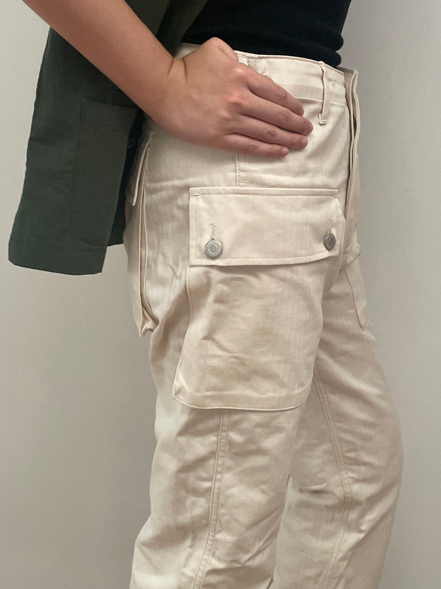 LD P44 Pants in Natural HBT – Leon Denim Philippines