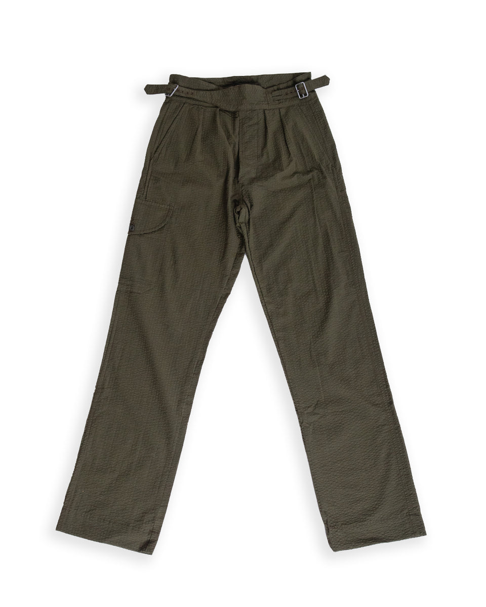 LD Gurkha Pants in Hunter Green Seersucker – Leon Denim Philippines